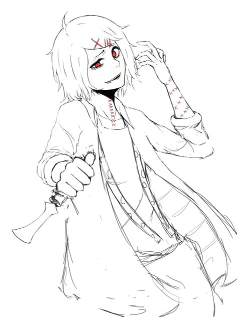 Anime Coloring Pages Tokyo Ghoul Characters 2025