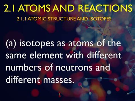 Atomic Structure And Isotopes OCR Chemistry A Teaching Resources