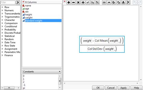 Formula Editor Using Jmp 13 Book