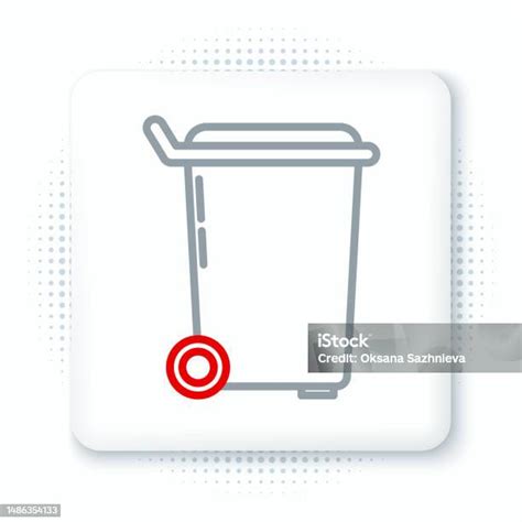 줄 휴지통은 흰색 배경에서 격리된 아이콘을 만들 수 있습니다 쓰레기통 표지판 바구니 아이콘을 재활용합니다 사무실 휴지통