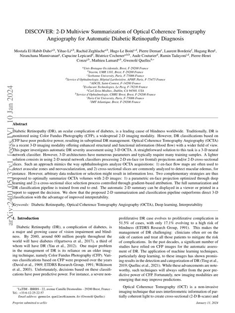 Pdf Discover 2 D Multiview Summarization Of Optical Coherence