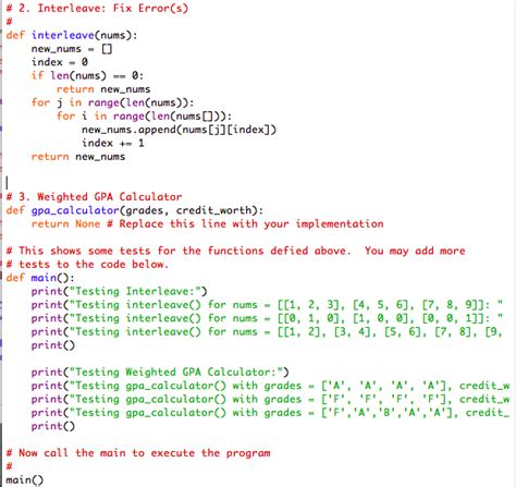 solved 2 interleave fix error s def interleave nums