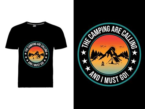 벡터 모험 Tshirt 디자인 서식 파일 프리미엄 벡터