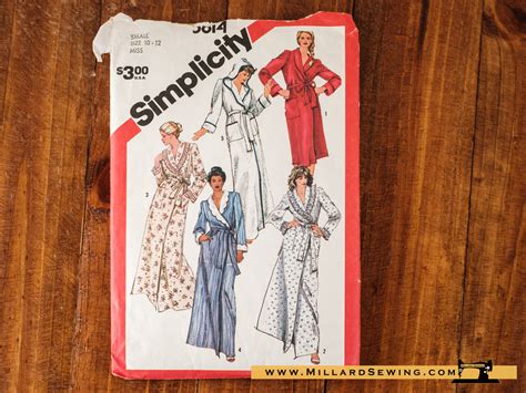 Shawl Collar Or Hooded Robe Pattern 5814 By Simplicity Millard Sewing Center