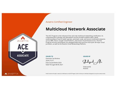 Sai Krishna Dantuluri On Linkedin Aviatrixace Cloudnetworking
