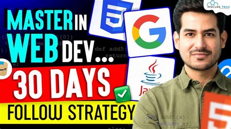 Master WEB Development in 30 DAYS: Follow *this* Strategy 🔥 - YouTube
