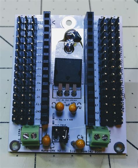 Nano Breakout Board With Pin Header Power Options R Arduino