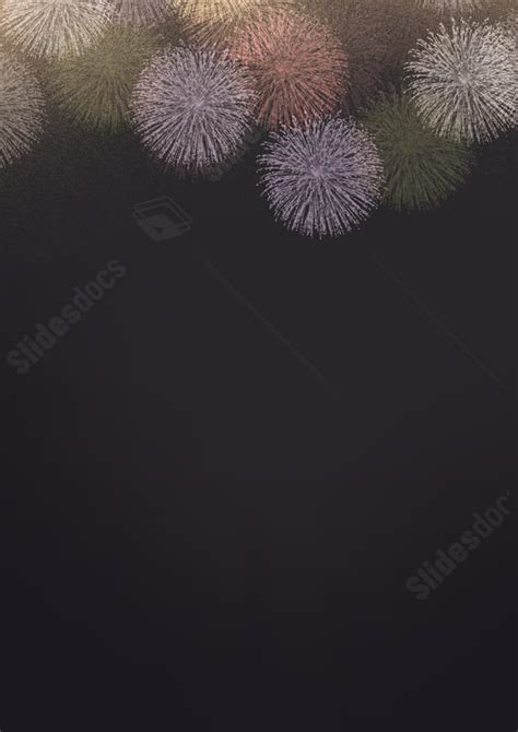 Creative Geometric Blue Firework Page Border Background Word Template