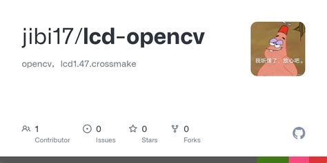 GitHub Jibi Lcd Opencv Opencvlcd Crossmake
