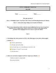 ICD Coding Quiz Part Answers Pdf University Of Calgary ICD Training Program ICD