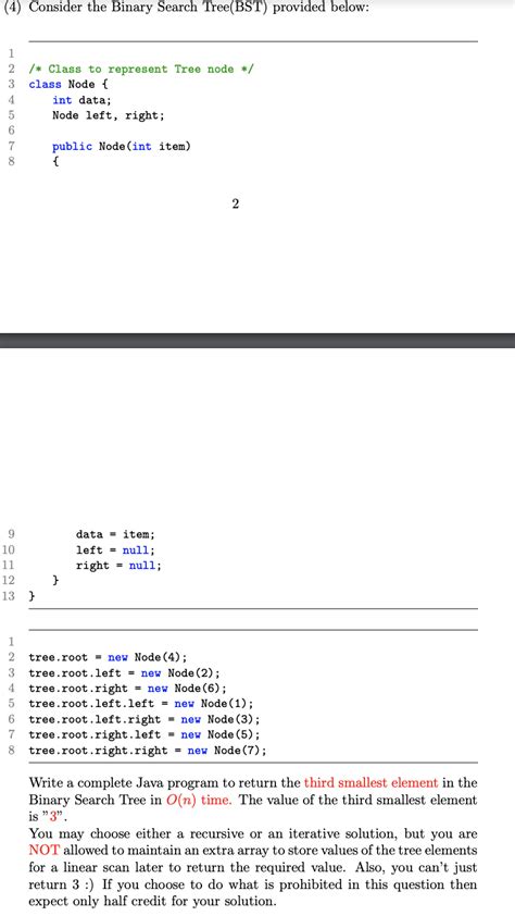 Solved 4 Consider The Binary Search Tree BST Provided Chegg Com