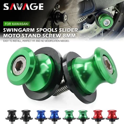 Swingarm Spools Slider For Kawasaki Z650 Z800 Z900 Z1000 Z1000sx Zx6r