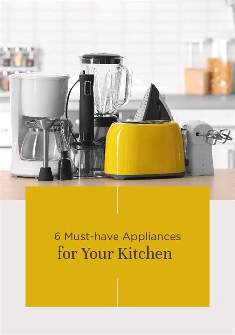 Must Have Appliances For Your Kitchen Artofit
