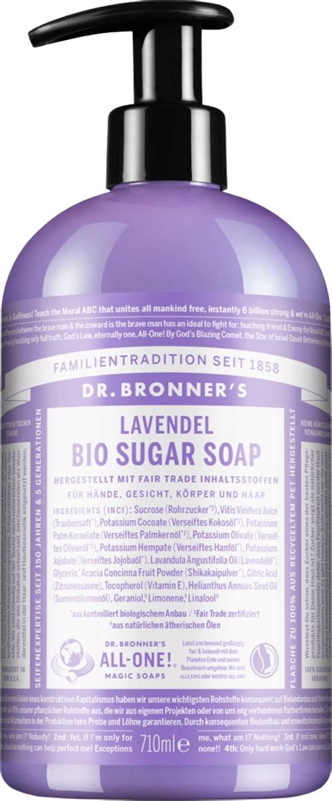 Dr Bronners Lavender Sugar Soap Ecco Verde Ireland