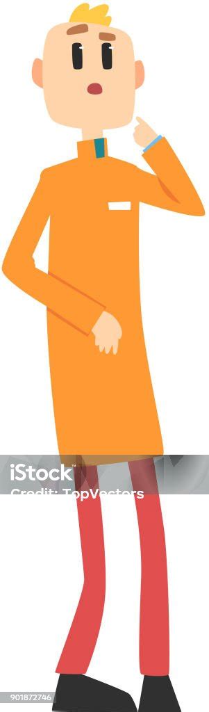 과학자 엔지니어 또는 천체 물리학 만화 캐릭터 과학 벡터 일러스트 레이 션의 남자 개념에 대한 스톡 벡터 아트 및 기타 이미지 개념 과학 교육 Istock