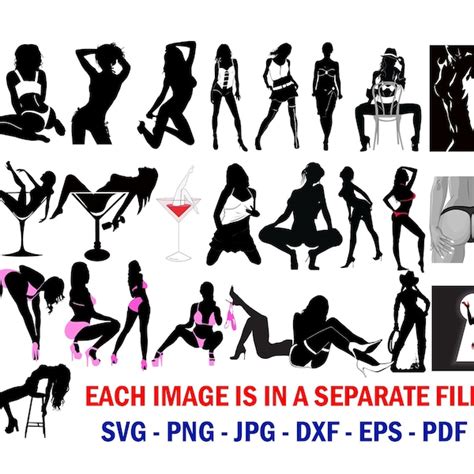 Naked Women Silhouette Etsy