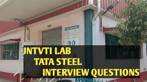 Tata Steelinterview Seriesjntvti Institutejamshedpur Youtube