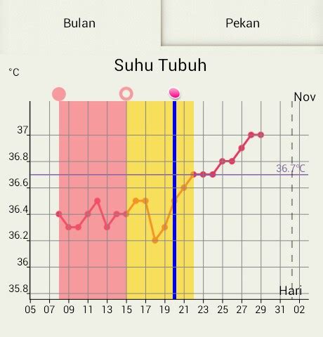 Grafik Suhu Setelah Ovulasi Suhu Tetap Tinggi IbuHamil Com