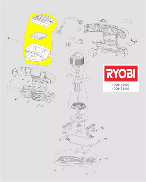 Collecteur Bac Poussière Rss280 S Ponceuse Vibrante Ryobi 5131041226