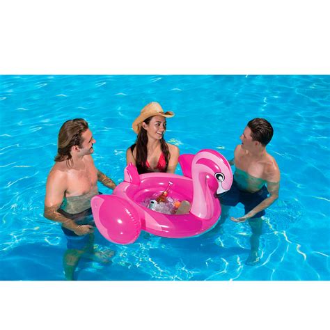 Inflatable Pink Flamingo Swimming Pool Float 28 Inch Pool Central