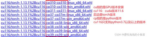 最新！！！！【windows11】pytorch安装 Gpu版本cuda116对应的pytorch版本 Csdn博客