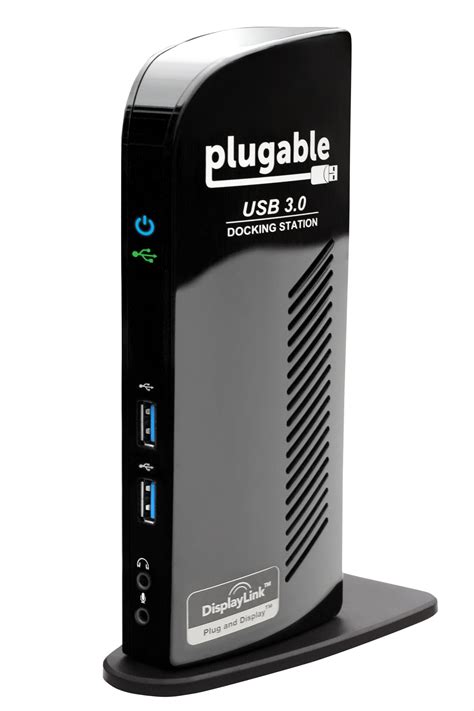 Buy Plugable Usb 3 0 Universal Laptop Docking Station Dual Monitor For Windows And Mac Online In