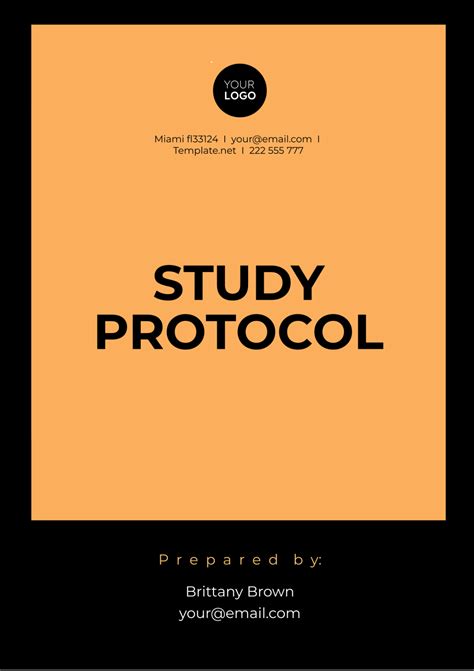 Free Study Protocol Template To Edit Online Free Study Protocol Template To Edit Online