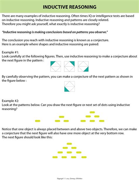 Inductive And Deductive Reasoning Patterns
