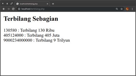 Membuat Fungsi Terbilang Sebagian Untuk Angka Pada Php Kangriyanto
