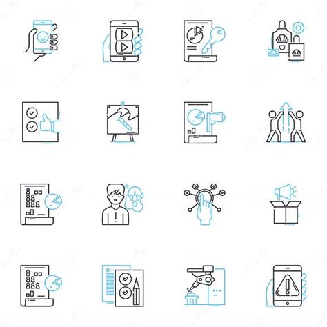 Document Control Linear Icons Set Compliance Tracking Workflow