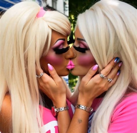 Blonde Bimbo Lesbian Kiss By Jdb1992 On Deviantart