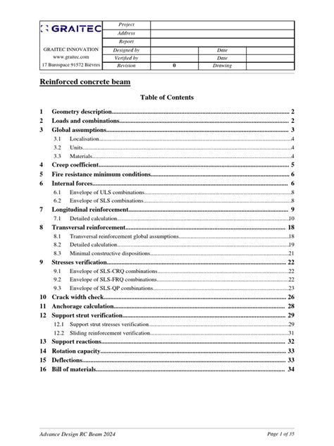 Test Beam Report Pdf Bending Beam Structure