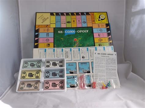 Rare Se Conn Opoly Board Game Monopoly Southeastern Connecticut 1983