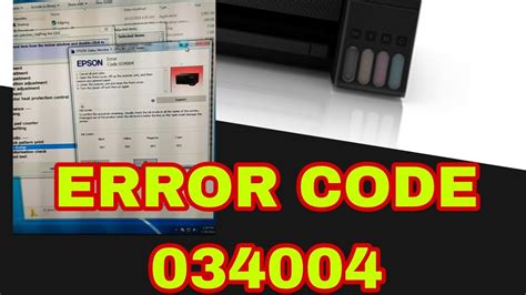 Epson L3210 Error Code No 034004 Youtube