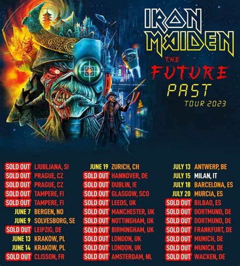 The Future Past Tour 2023 8 Shows Na Alemanha Esgotados Iron