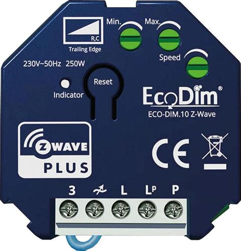 Ecodim Z Wave Plus Inbouwdimmer 250w Fase Afsnijding 2 Pack