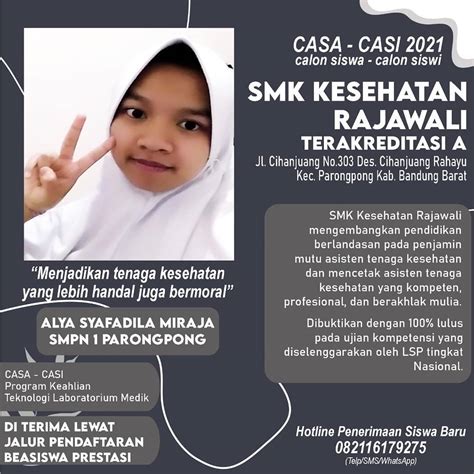 Manjadi Tenaga Kesehatan Ppdb Smk Kesehatan Rajawali