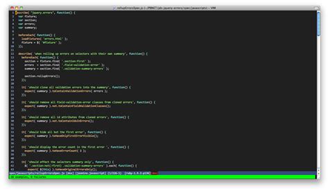 Jasmine Vim Plugin