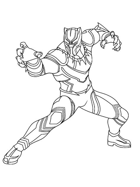 Avengers Black Panther Coloring Pages