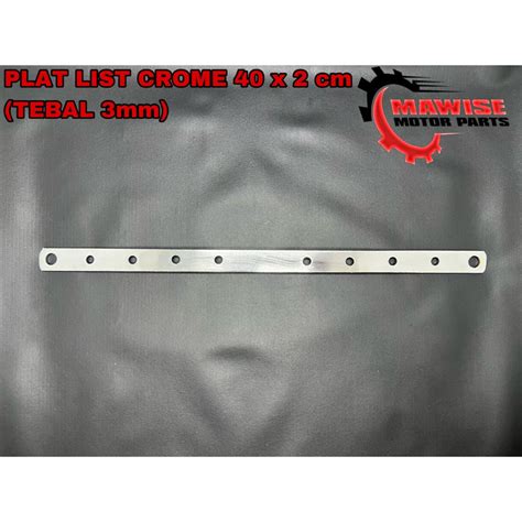 Jual Plat Lis Tebal 40 X 2 Cm Tebal 3mm Breket Plat Lis Besi Bolong Panjang 40 Cm Tebal 3mm