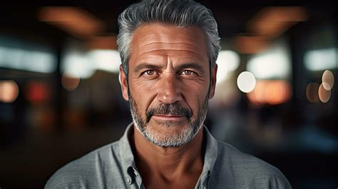 Casual Elderly Man Happy Smile Middle Aged Adults Adult Men 29630821