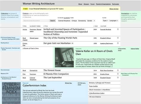Women Writing Architecture Communal Bibliography Sahgb