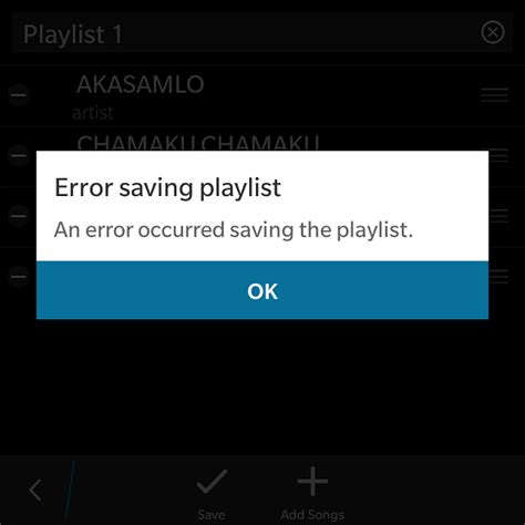 Playlist Is Occured Error BlackBerry Forums At CrackBerry