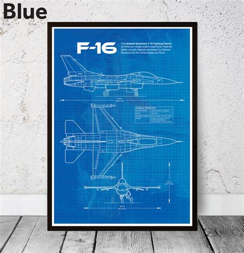 Blueprint F 16 Fighter Aircraft Combat Aircraft Dimensions T Idea
