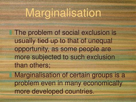 Ppt Breaking Chains Fighting Social Exclusion For A Better Tomorrow