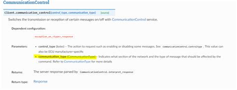 Cannot Use Communication Control By Specifiying Communication Type As