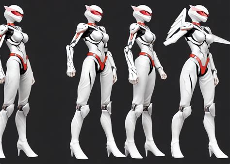 Female Kamen Rider Character Concept Art Sprite Sheet Stable Diffusion