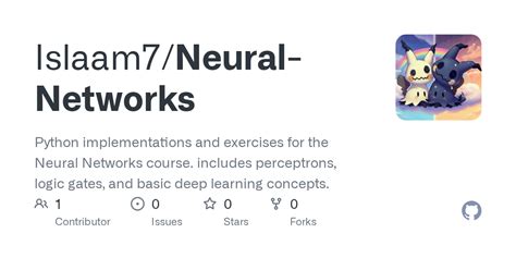 Github Islaam7neural Networks Python Implementations And Exercises