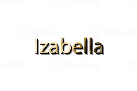 Isabella Nombre 3d 16618622 Png