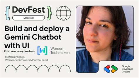 Build Your Own Chatbot With Gemini By Stefania Pecore Speaker Deck